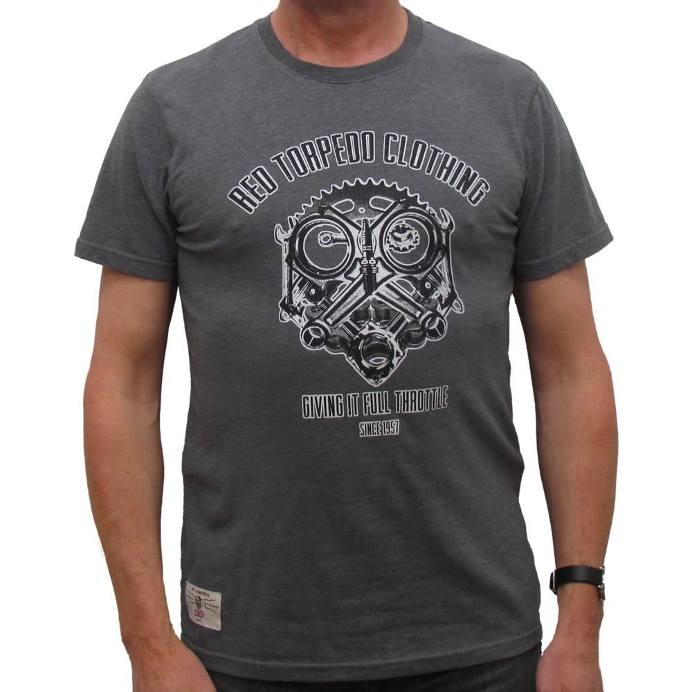 Tee-Shirt Red Torpedo Petrolhead Gris - Red Torpedo / Tee-shirt / Homme